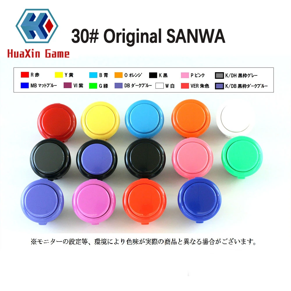 Original Japan Sanwa Obsf-30 Round Push Button 30mm Arcade Switch For ...