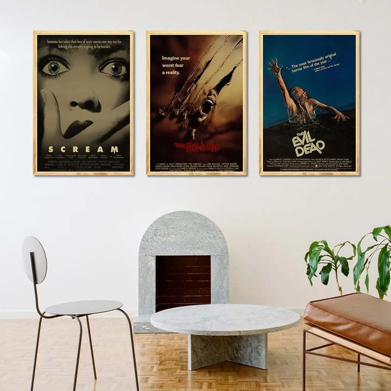 Classic-Horror-Movie-Halloween-Posters-Kraft-Paper-The-Silence-of-The ...