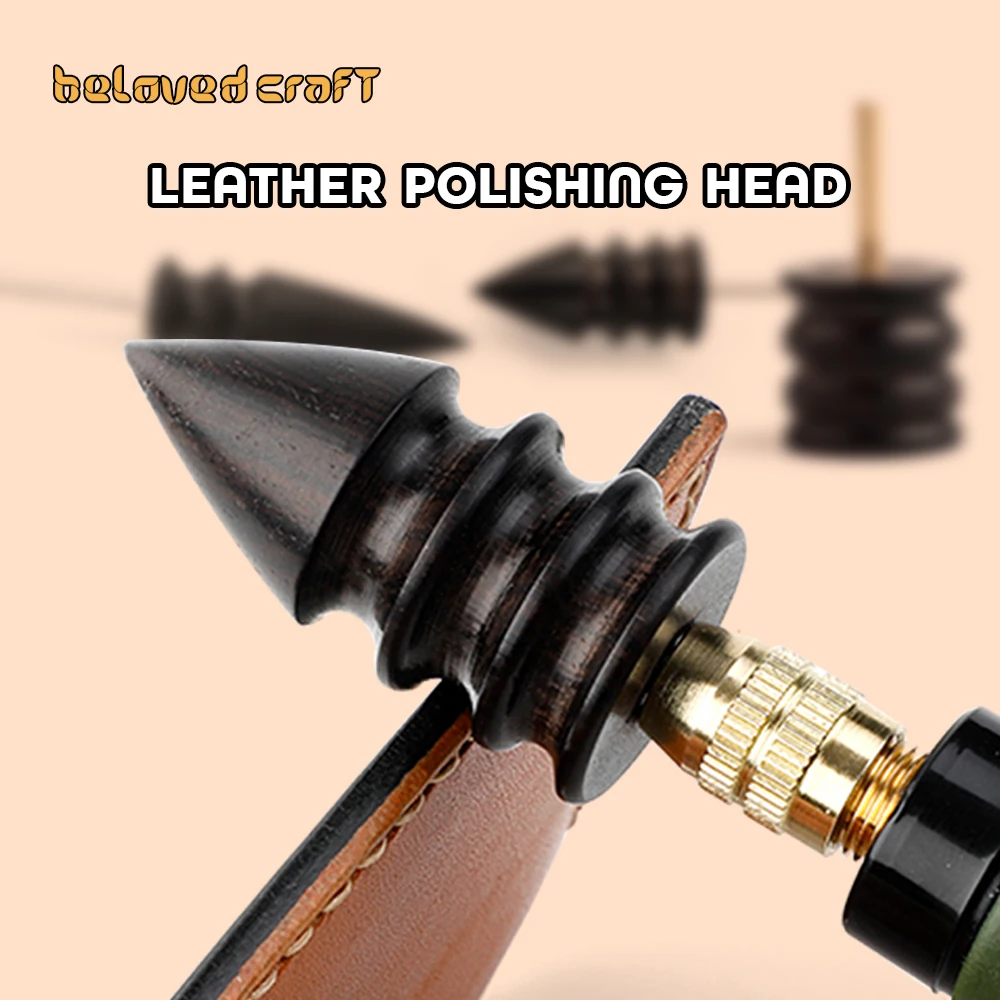 Belovedcraft Ebony Wood Leather Burnisher Polished Rods Leather Craft ...