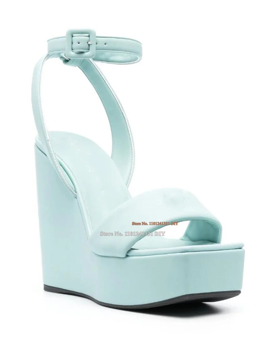 Light Blue Wedges Heels