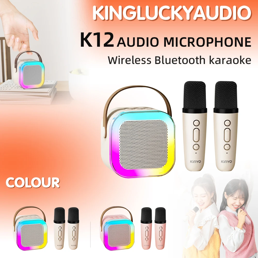 KingLucky-K12-high-end-Bluetooth-audio-small-home-KTV-karaoke-microphone-professional-children-s ...