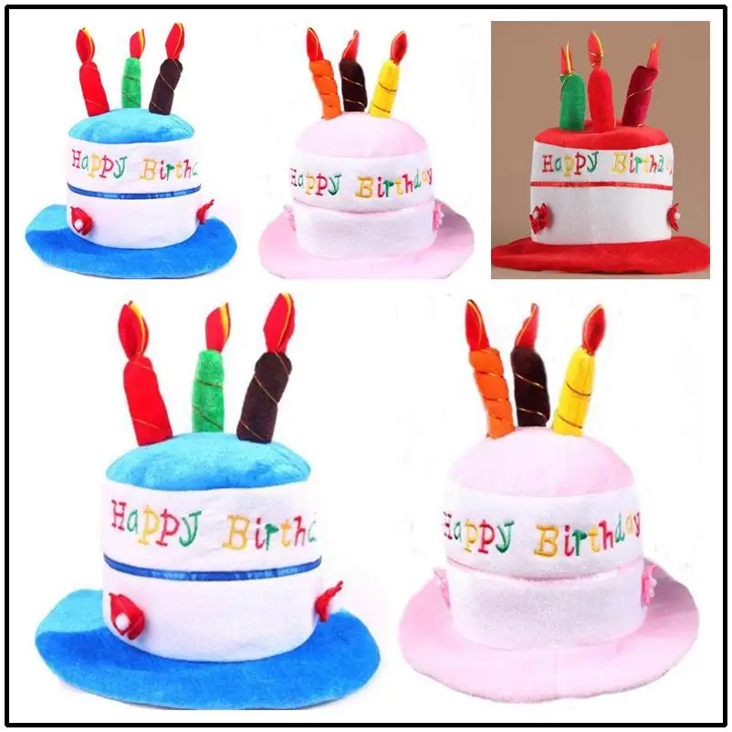 kid-adult-Birthday-Caps-Hat-with-Cake-Candles-Design-Birthday-Party ...