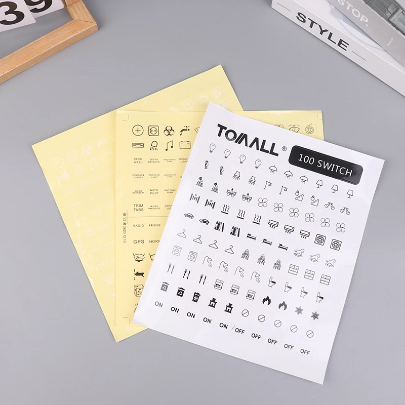 Waterproof-Car-Rocker-Switch-Stickers-Instrument-Button-Decal-100-144 ...