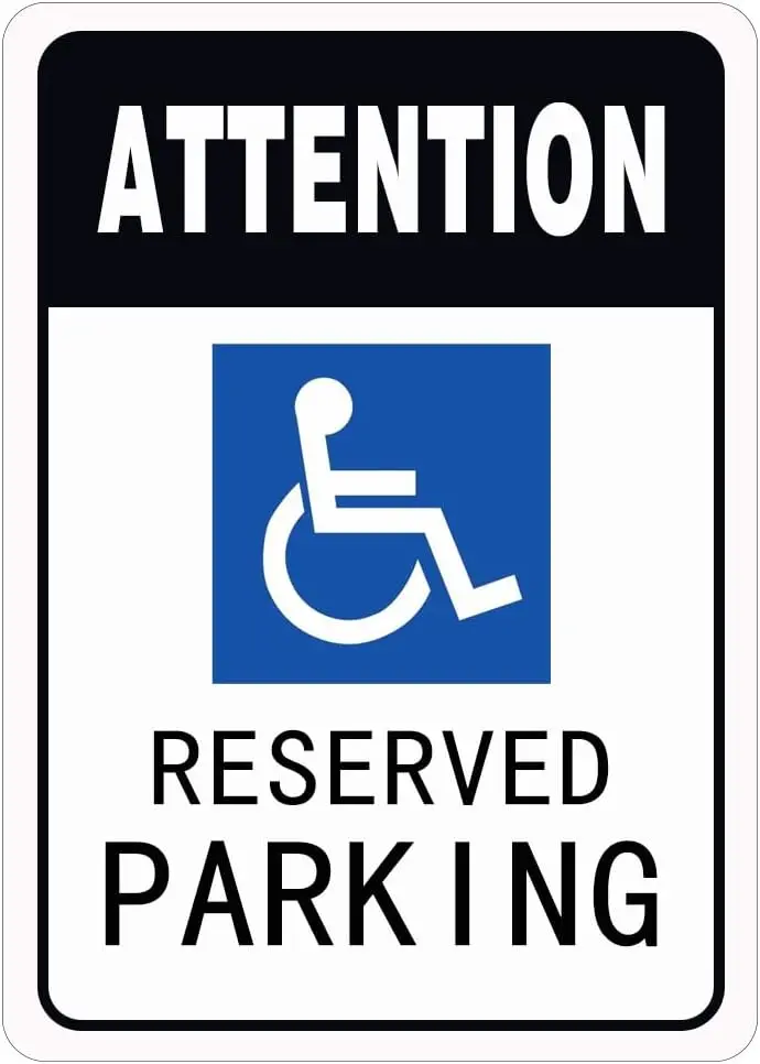 Attention Reserved Parking Warning Sign Road Sign Street Sign 8X12 ...