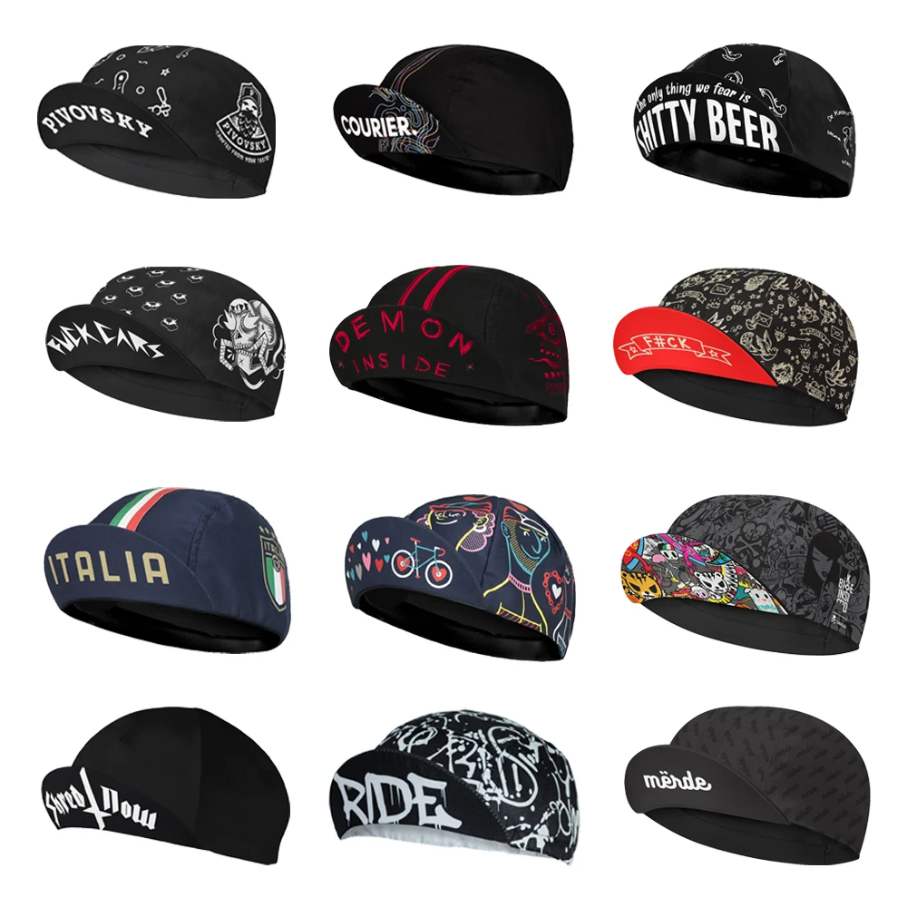 Retro-Black-Cycling-Caps-Mountain-Riding-Bike-Hats-Breathable-And-Quick ...