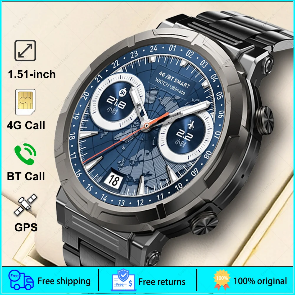 Reloj-inteligente-4G-LTE-para-hombre-SmartWatch-con-control-del-ritmo ...