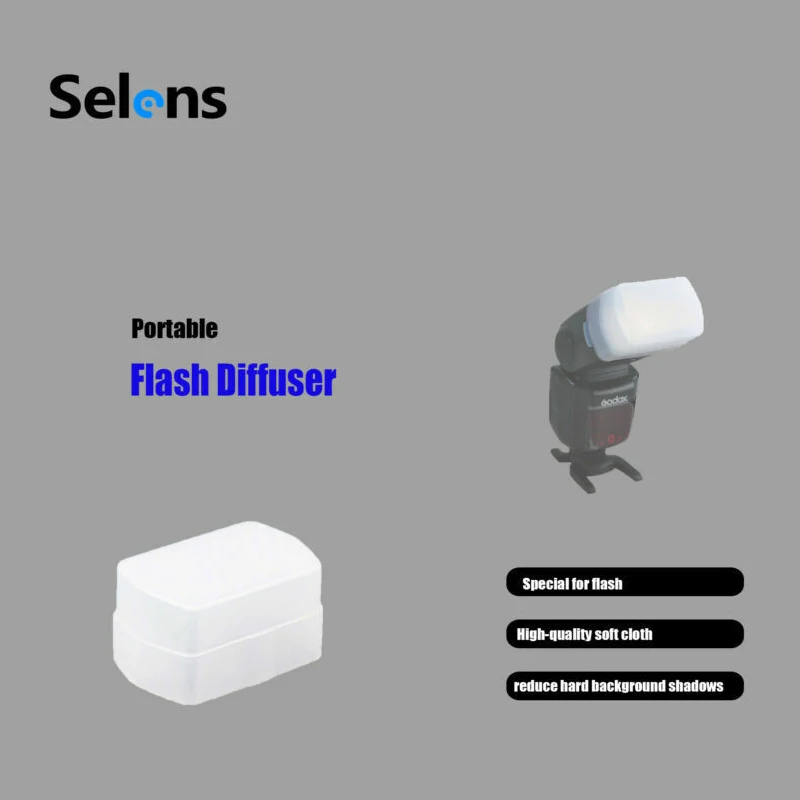 Selens-Bounce-Flash-White-Diffuser-Photo-Studio-Kits-Photography ...