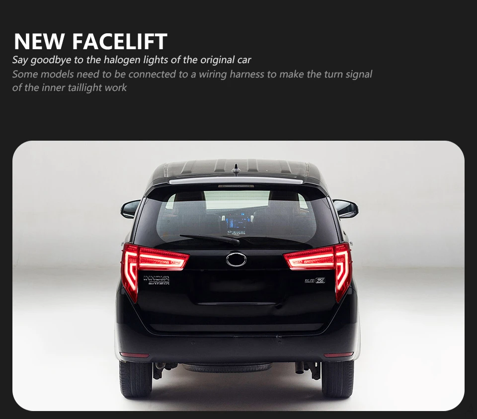 Toyota Innova Tail Light 2016-2019 Innova Tail Lamp Light Led Drl ...