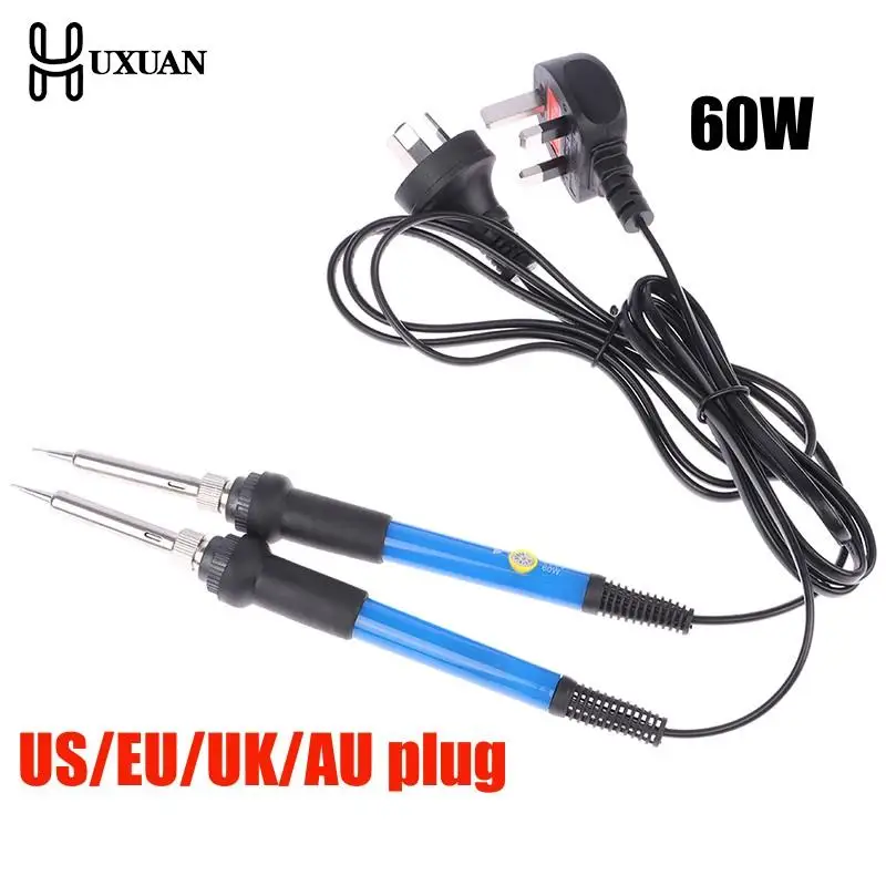60W US EU AU UK Plug Soldering Iron Adjustable Tempertature Electric ...