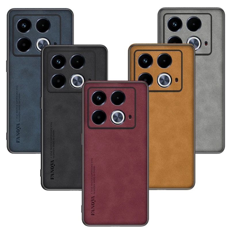Funda-de-piel-de-pl-stico-duro-antigolpes-mate-para-Infinix-Note-40-Pro ...