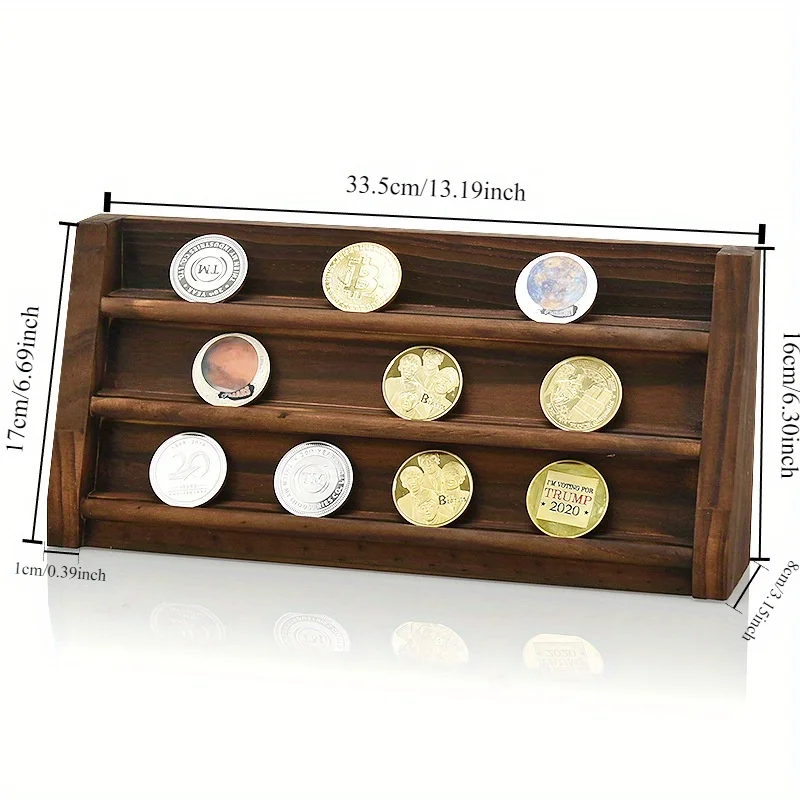 3-layer-Wooden-Commemorative-Coin-Display-Rack-with-Pine-Wood-Burning ...