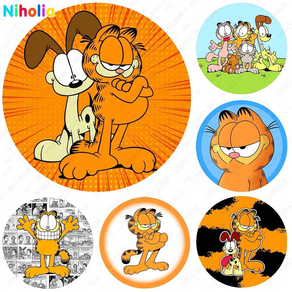 Miniso-Garfield-Round-Backdrop-Cover-for-Kid-s-1st-Birthday-Party ...