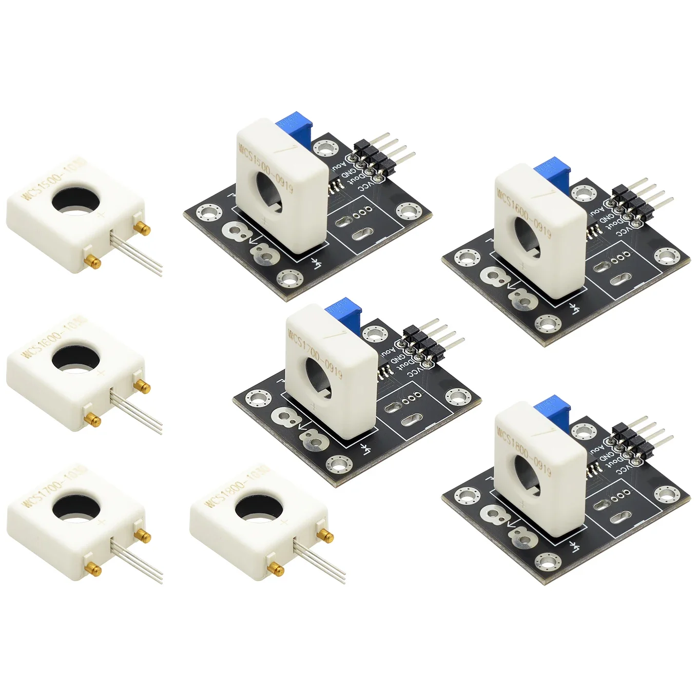 1PCS WCS1600 WCS1700 WCS1800 3-5V Hall Current Sensor Adjustable DC ...