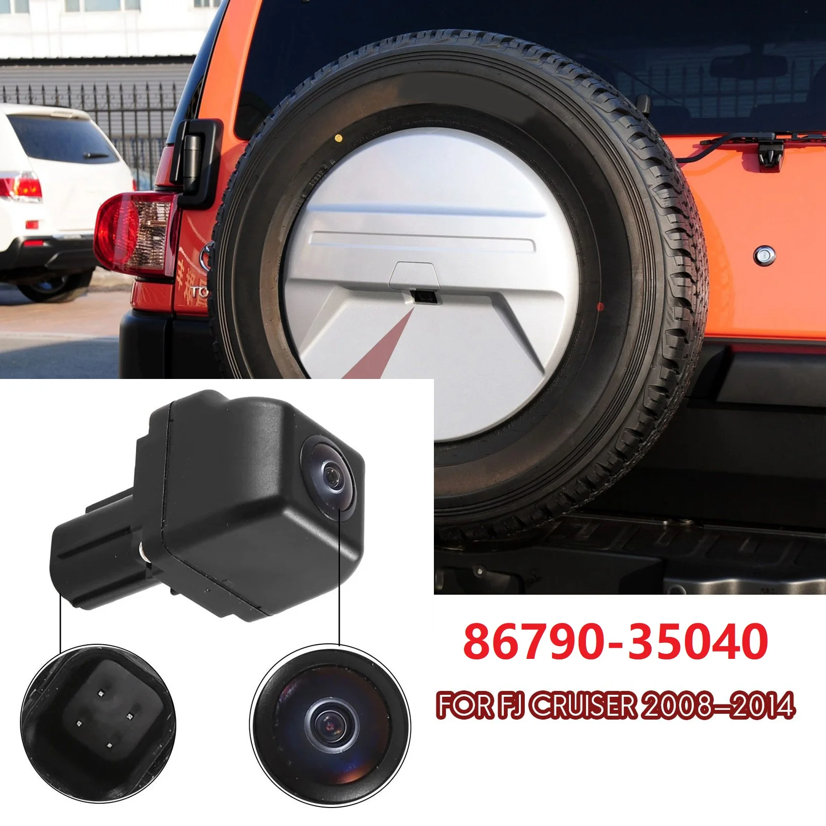New 86790-35040 Rear Reversing Camera For Toyota FJ Cruiser 2009-2014 ...