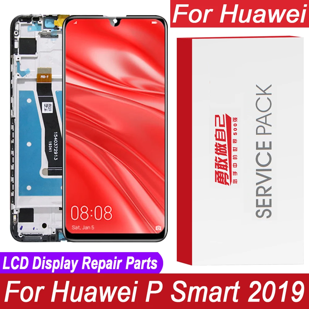 100% Original 6.21" Display With Frame For Huawei P Smart 2019 Lcd ...
