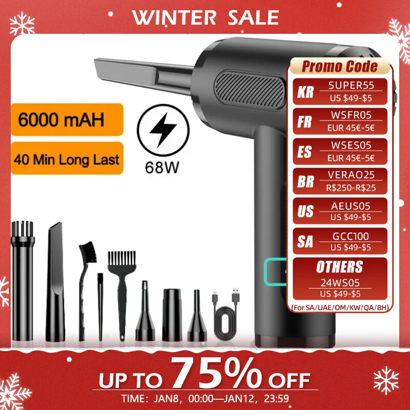 Portable-Compressed-Air-Duster-Blower-Cleaner-USB-Charging-Computer ...