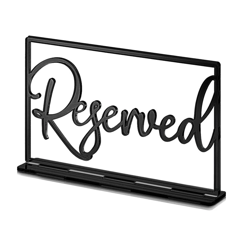 Cute Reserved Acrylic Table Sign VIP Place Card for Restaurant Weddings ...