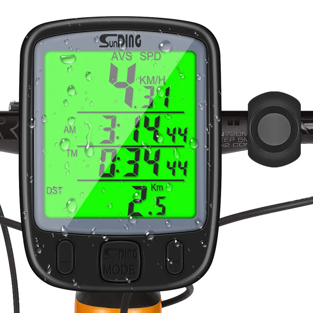 Digital-Speedometer-For-Bicycle-Wired-Bike-Computer-With-Backlight ...