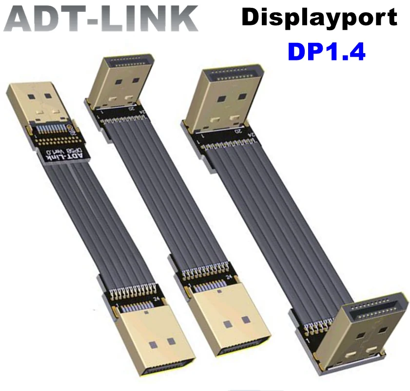 Dp Displayport Extension Cable | Metal Ribbon Extension Cable - 2023 ...