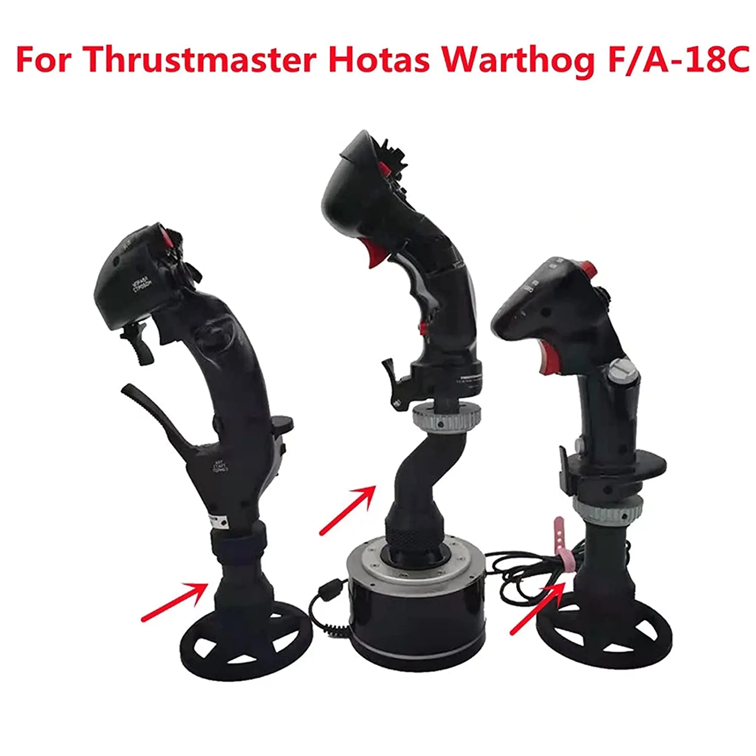 Thrustmaster Hotas Warthog F/A 18C 쿠거 360 도 회전 연장 바, 곡선 직선 조이스틱, DIY 게임 ...