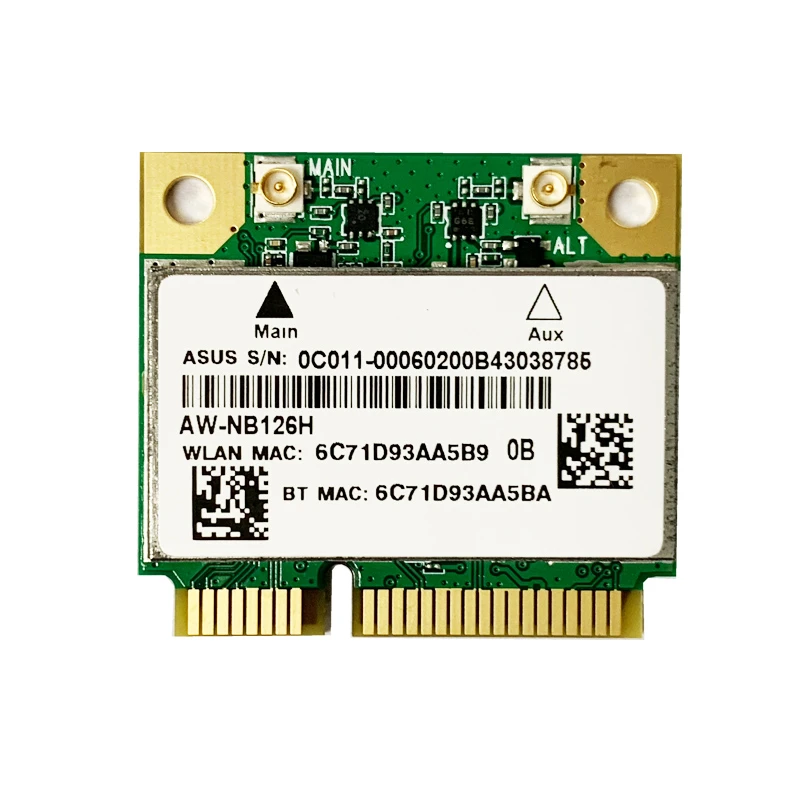 New Wifi Bluetooth 4.0 Half Mini Pci-e Wireless Network Card Atheros ...