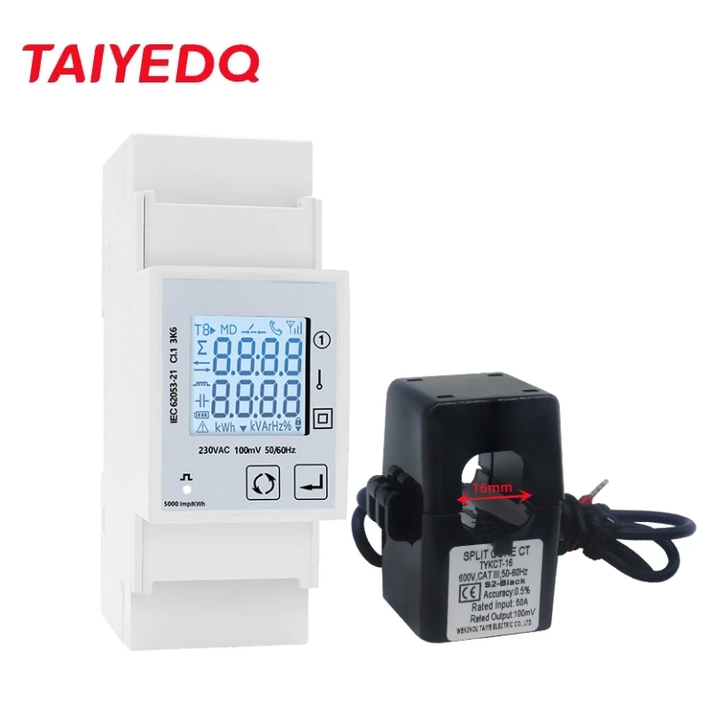 TAC2100CT-Single-Phase-Electricity-Energy-Meter-30V-RS485-Pulse-Modbus ...