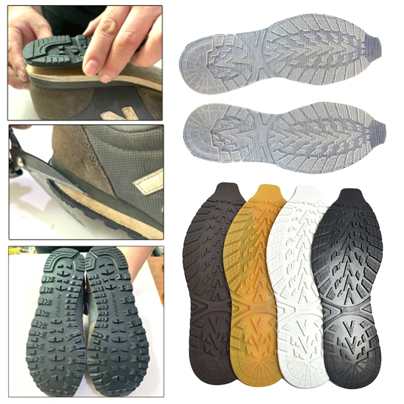 1Pair Full Shoes Sole Protector Wear-resistant Anti-Slip Rubber Shoe ...