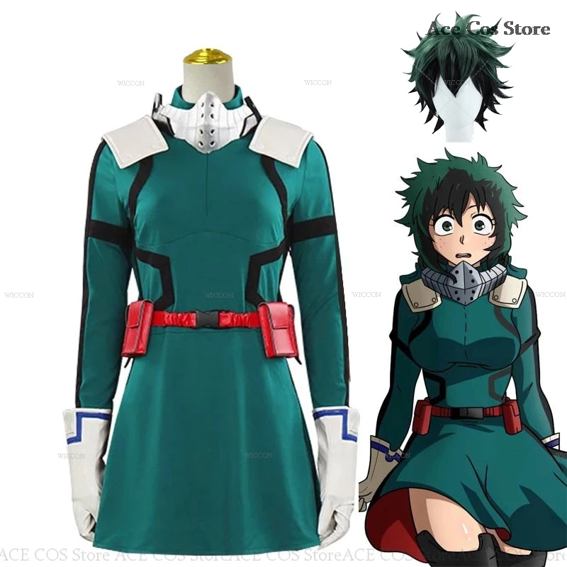 Disfraz-de-My-Hero-Genderswap-Academia-Izuku-Midoriya-Deku-peluca-de ...