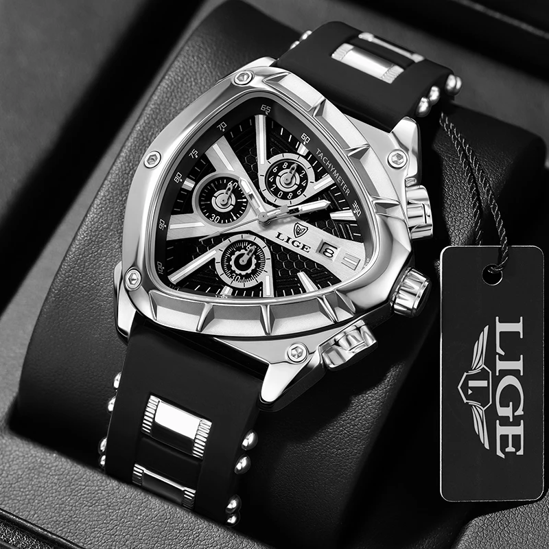 LIGE-Men-Watch-Luxury-Business-Quartz-Watches-Silicone-Strap-Sport ...