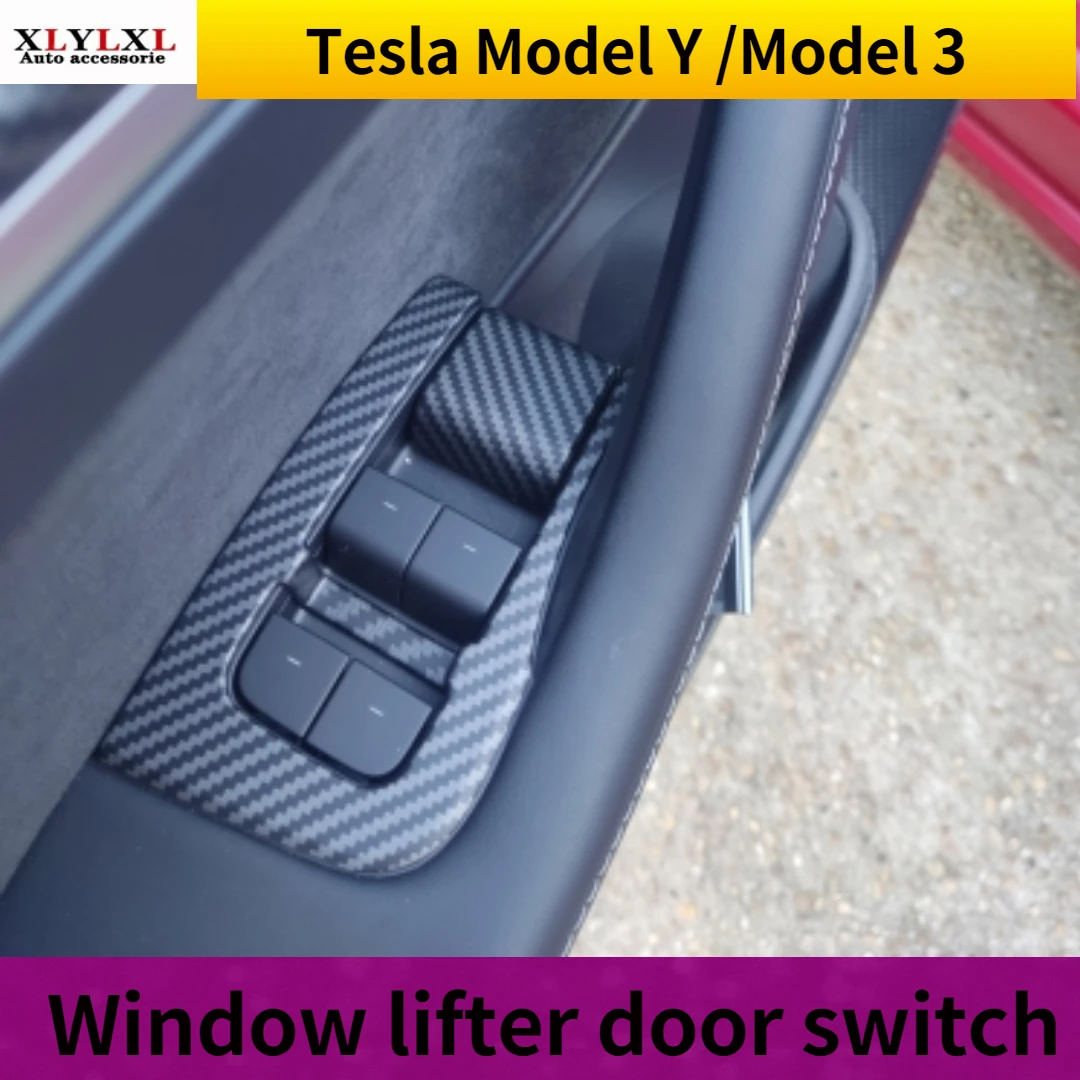 14pcs for tesla model 3 Car window lifter door switch Matte Black ...