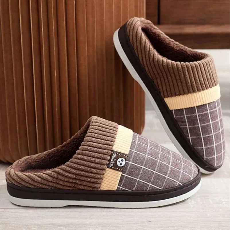Size-45-46-47-48-49-50-51-Men-Warm-Slippers-Cotton-Winter-Plush-Indoor ...