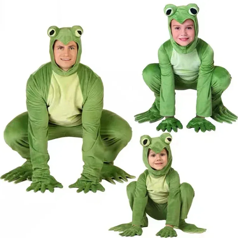 2024NEW Frog Cosplay For Kids Adults Halloween Costumes Purim Carnival ...