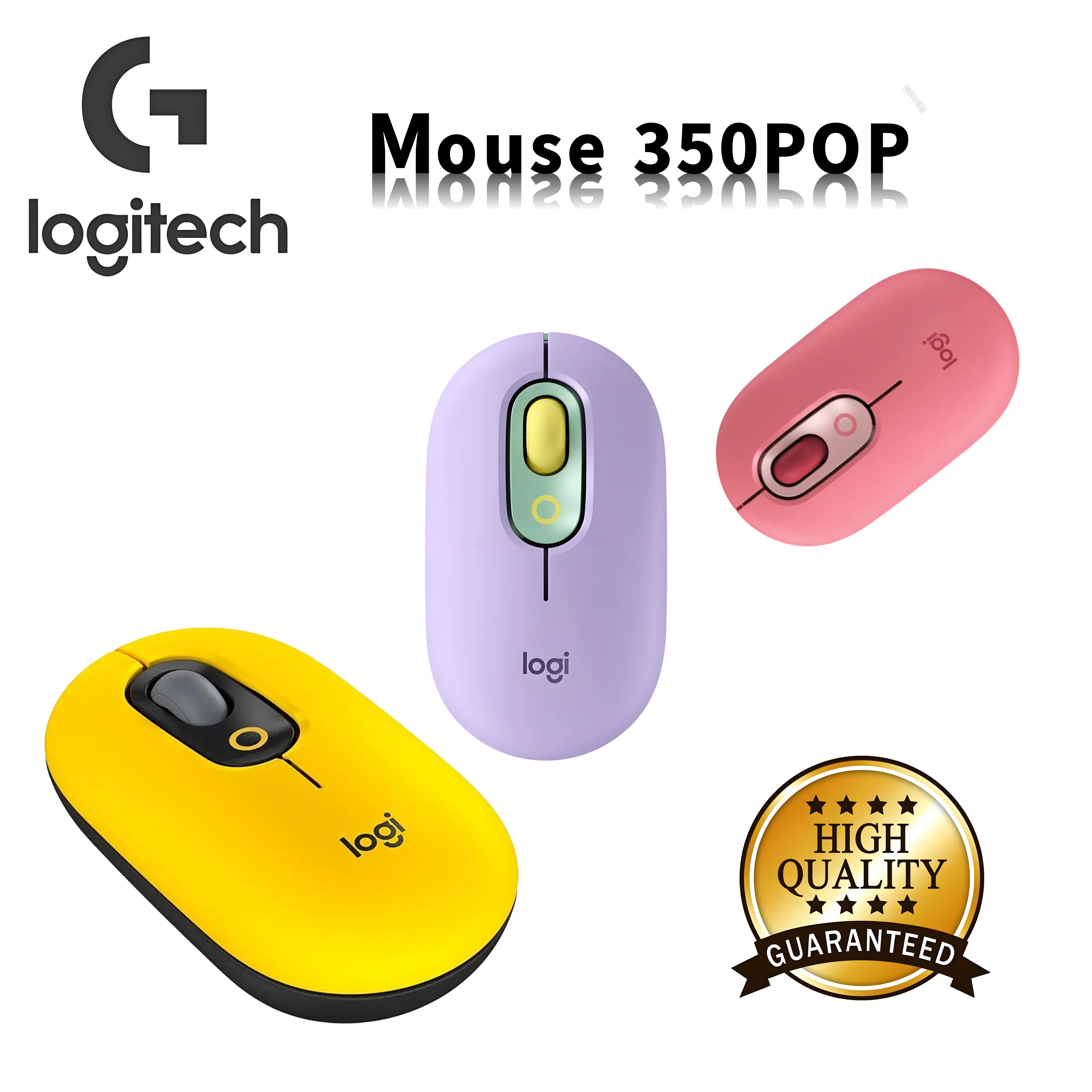 Logitech POP Wireless Mouse Silent Touch Technology, Cute Design For ...