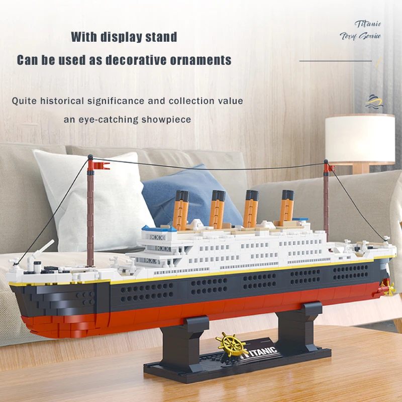 1288PCS-Titanic-Model-Mini-Building-Blocks-Set-3D-Cruise-Ship-Micro ...