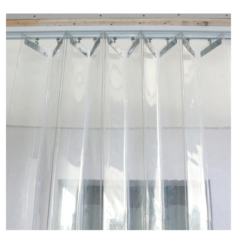 Transparent PVC Plastic Curtain Windproof Sliding Curtain for Door ...