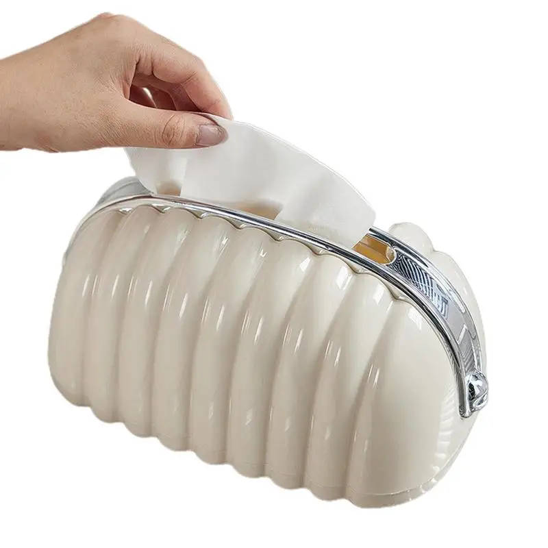 Cream-Tissue-Box-Creamy-Tissue-Box-Bag-Shape-Paper-Holder-High-Capacity ...