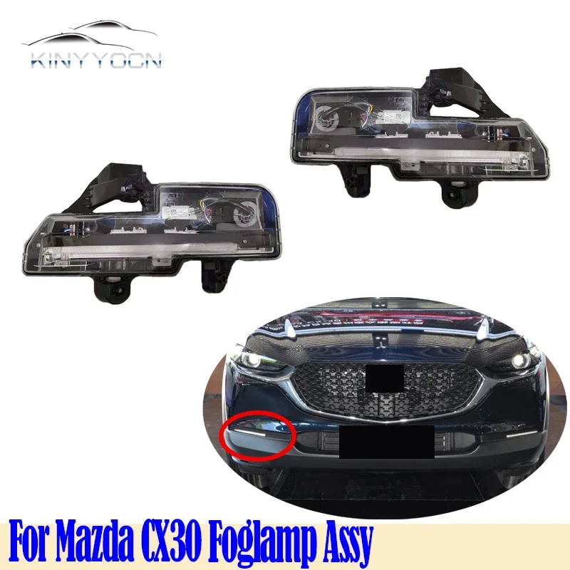 For-Mazda-CX-30-CX30-Front-Bumper-Fog-Light-Foglight-Fog-Lamp-Foglamp ...
