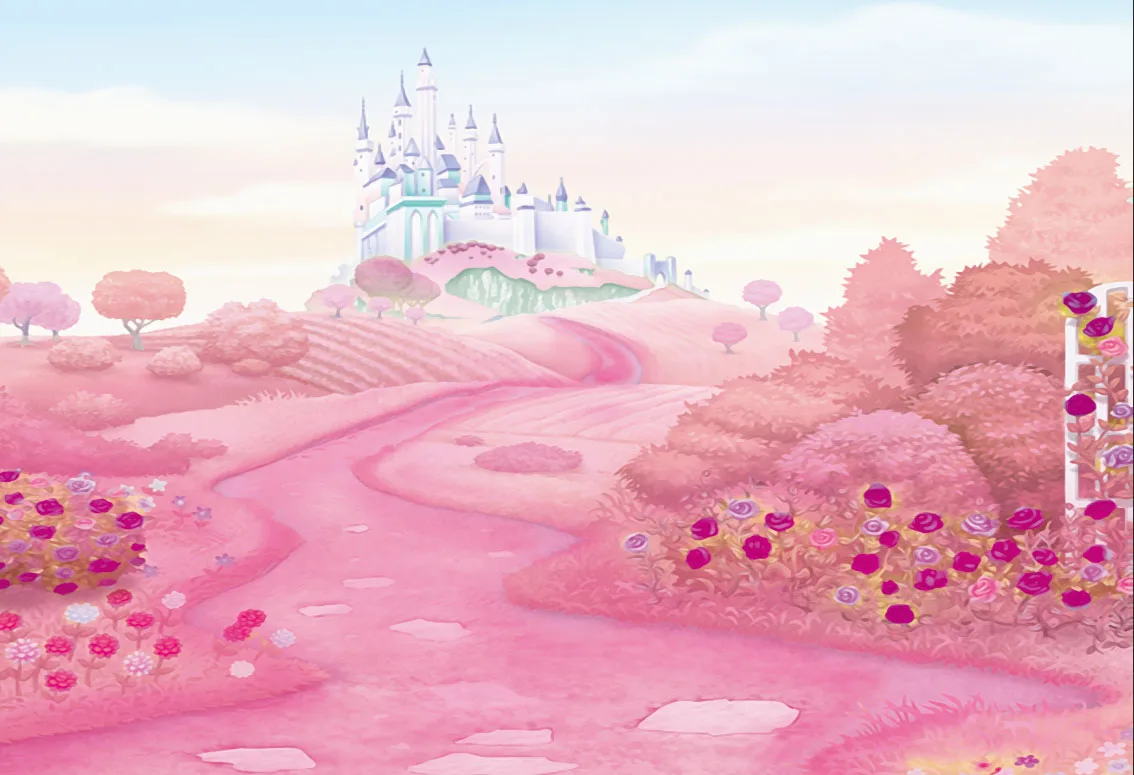 Princess Castle Background Pink