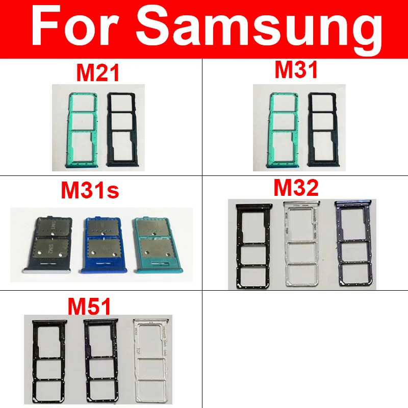 Sim Card Tray Holder Adapter For Samsung M21 M215f/ds M215f/dsn M31 ...
