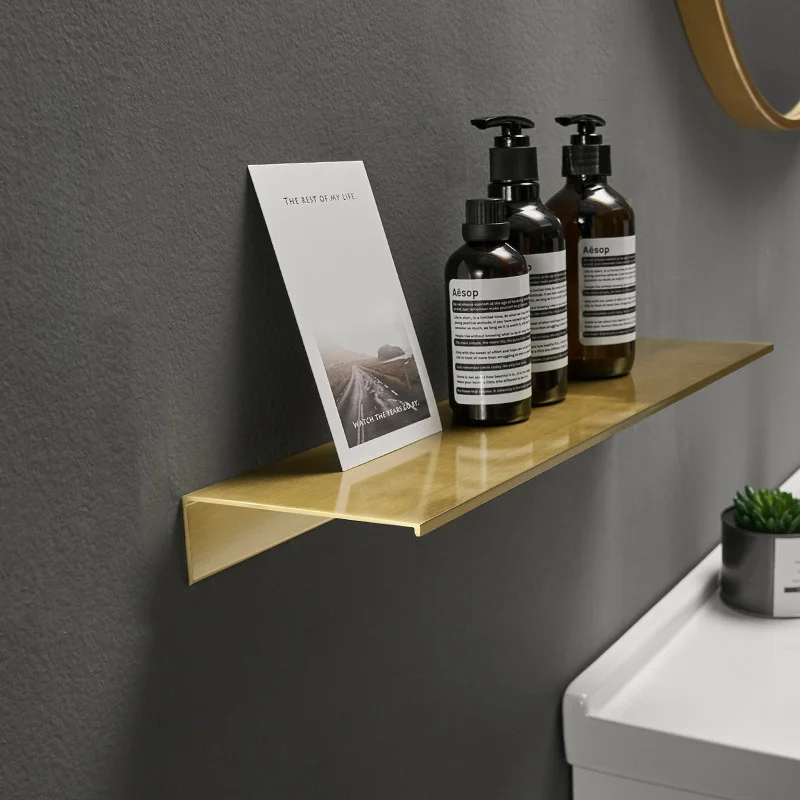 Gold-Bathroom-Wall-Mounted-Shelf-Shower-Storage-Shelf-Toilet-Shampoo ...