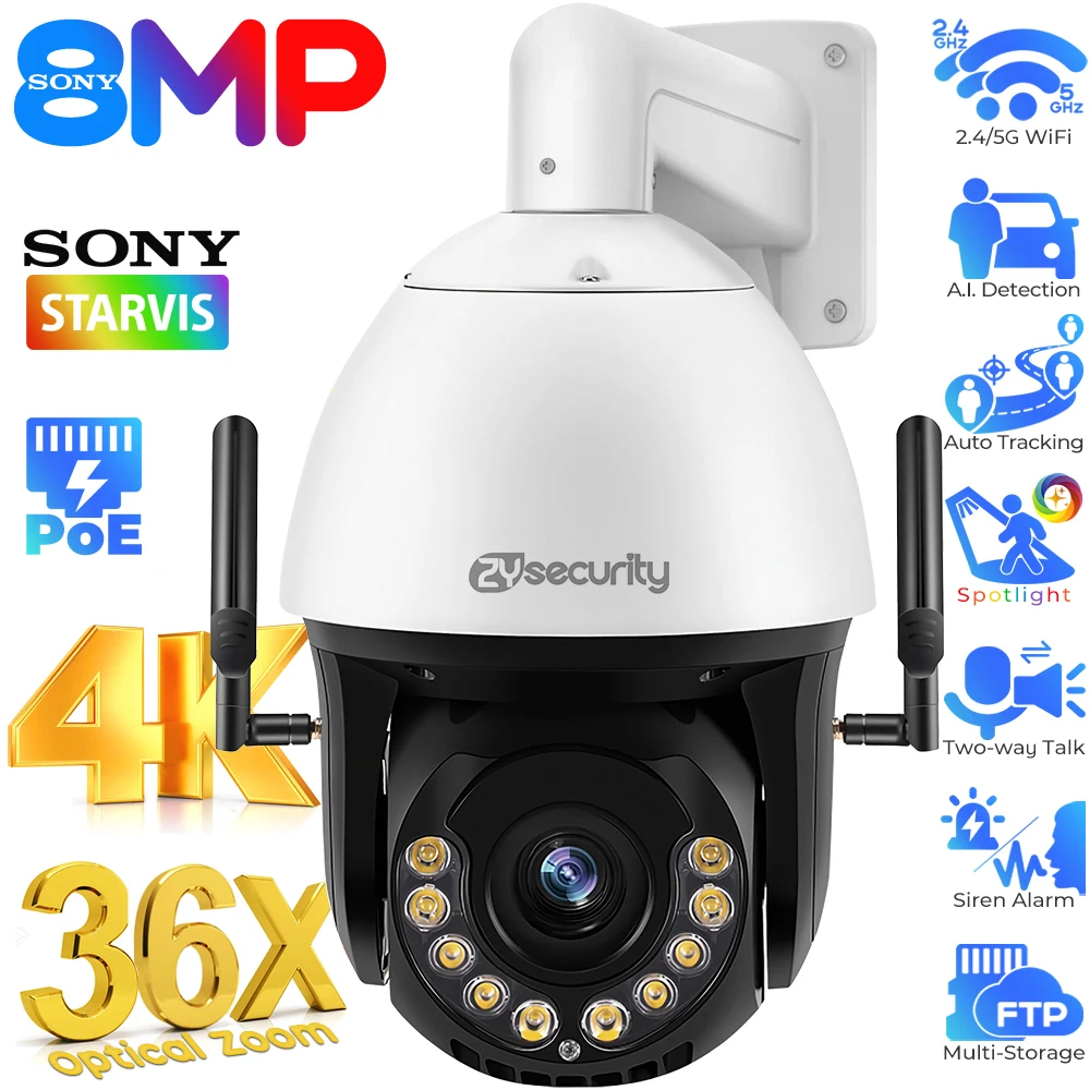 4K-36X-Optical-Zoom-PTZ-IP-Camera-Outdoor-150M-Night-Vision-8MP-Auto ...