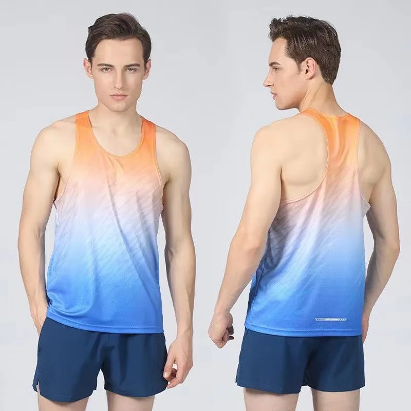 100-Polyester-Sports-Marathon-Singlet-for-Men-High-Quality-Quick-Dry ...