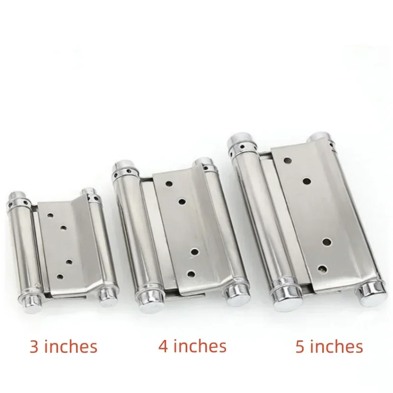 3-4-5-Stainless-Steel-Saloon-Door-Hinge-Double-Acting-Spring-Hinge-Bar ...