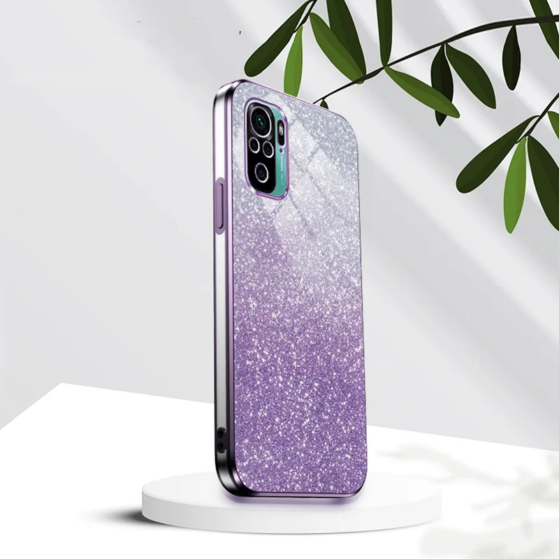 Redmi-10C-Luxury-Gradient-Glitter-Plating-Case-For-Xiaomi-Redmi-Note-10 ...