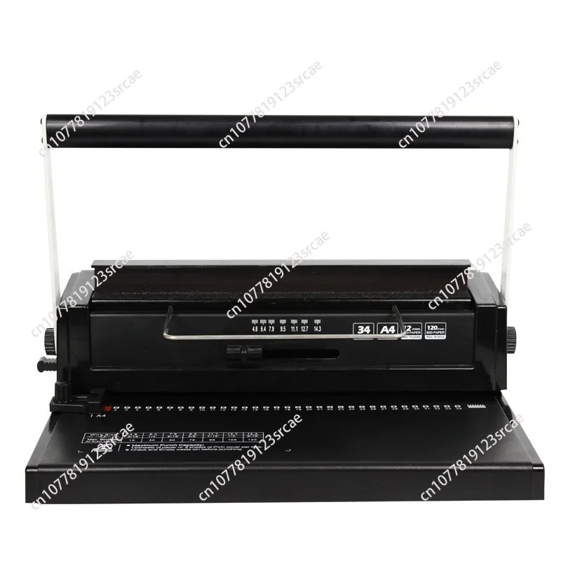 Iron-Ring-Binding-Machine-34-hole-loose-leaf-iron-ring-punching-machine ...