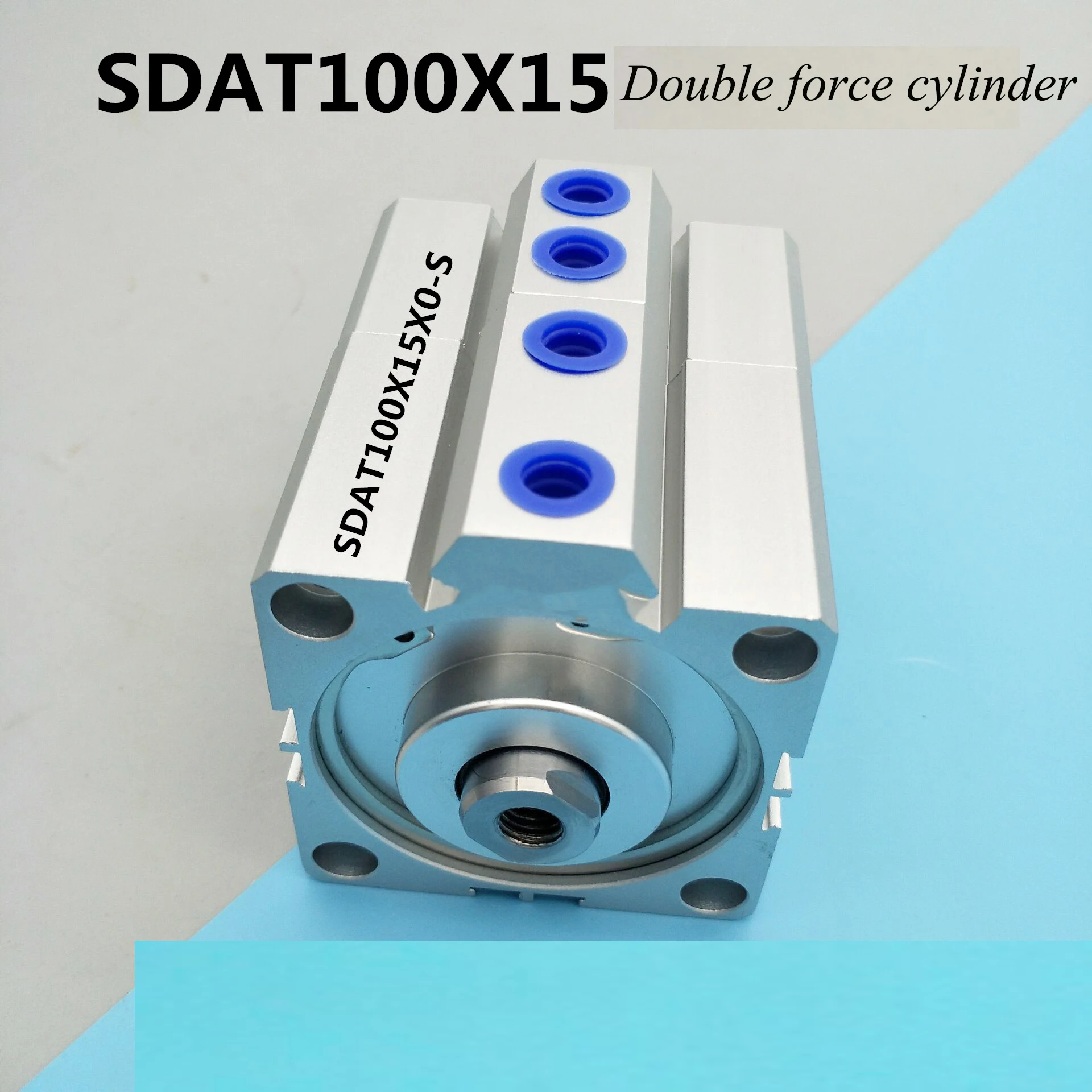 Bor silinder udara ringkas pneumatik, 100mm stroke 15mm untuk BT30 ATC ...