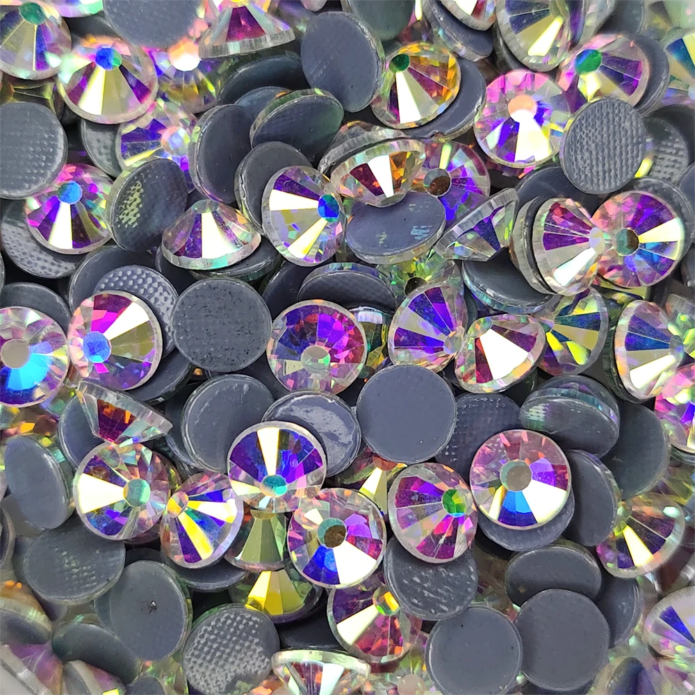 Ab Glass Crystal Rhinestones | Hot Fix Crystal Rhinestones | Stones Top ...