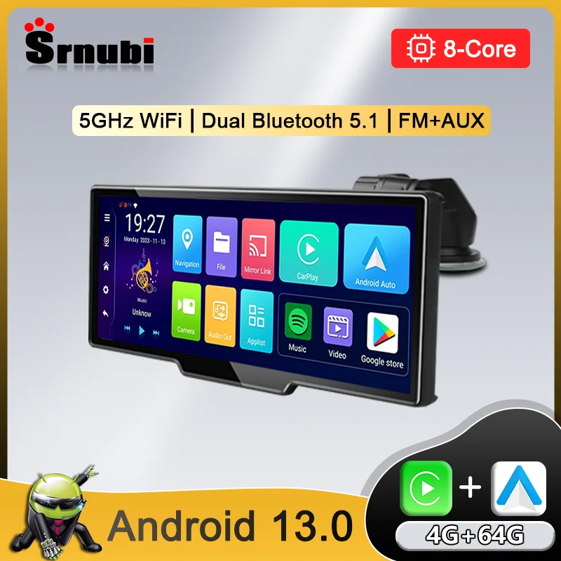 10-26-Inch-Android-13-8-Core-Car-Radio-Multimedia-Player-Rearview ...