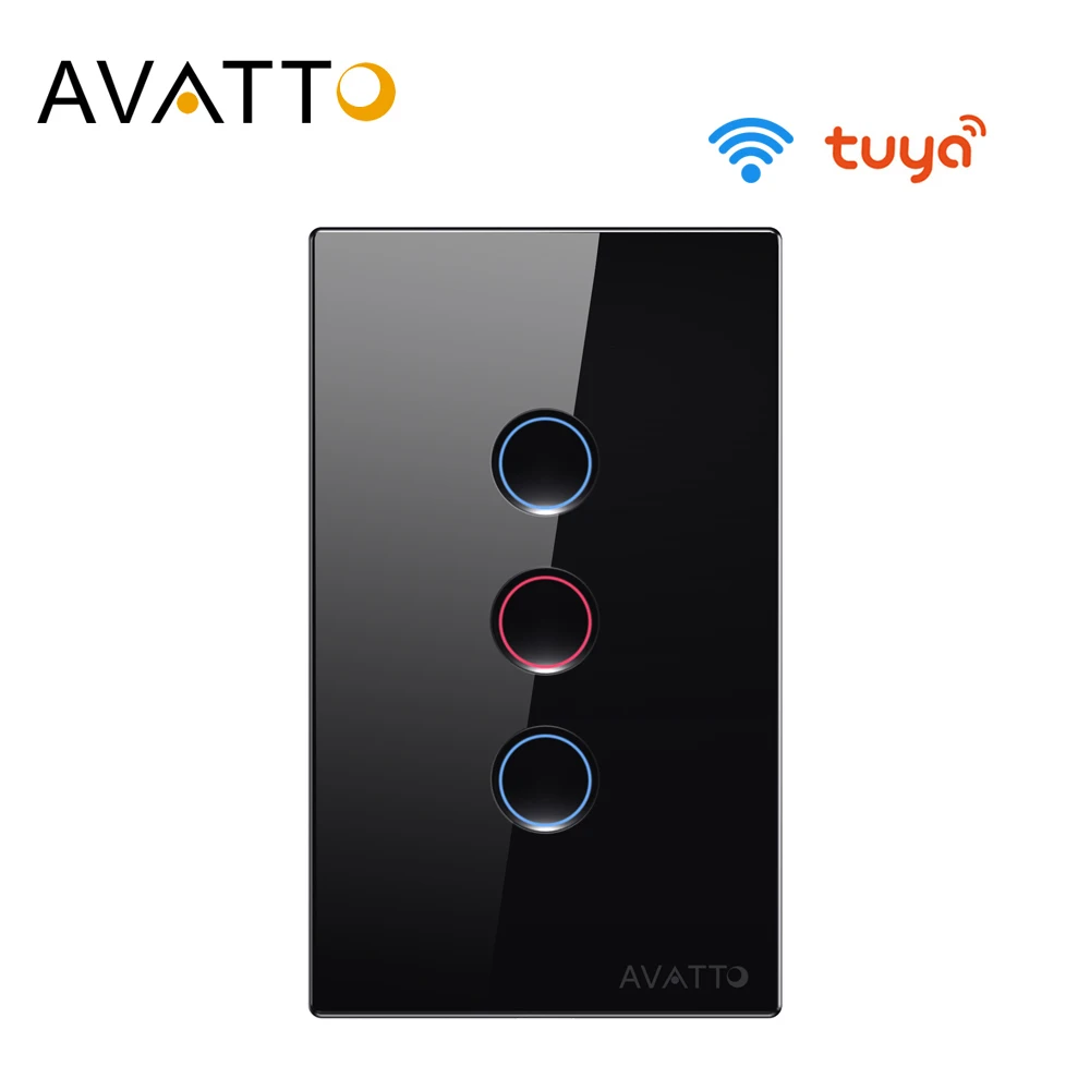 AVATTO-Tuya-US-WiFi-Switch-Smart-Wall-Switch-2-5D-Glass-Panel-Touch ...
