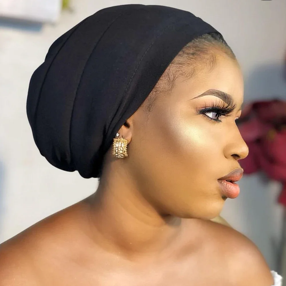 Turbans-Volumiser-Lightweight-Under-Scarf-Bonnet-Black-Turban-Lifter ...